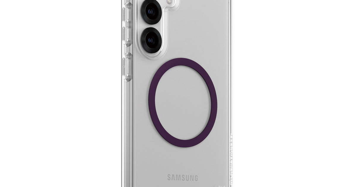 CARE™ by PanzerGlass® Urban Combat Case Transparent w. Plum Purple Qi