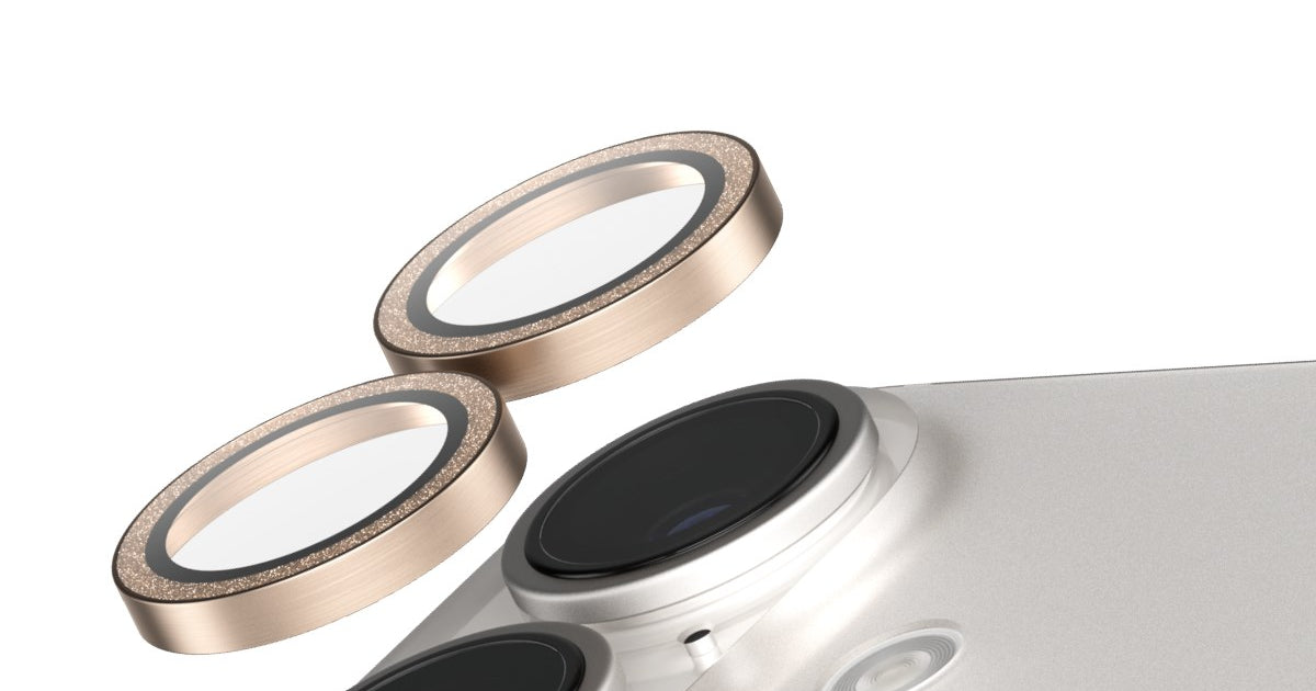 SAFE. by PanzerGlass® Camera Lens Protector Glitter Gold iPhone 16 | 1