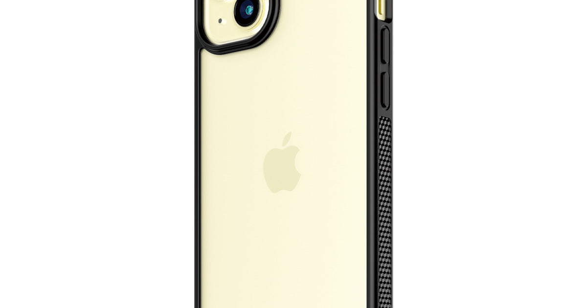 PanzerGlass® ClearCase Transparent w. Black Frame & D3O® iPhone 15 Plu